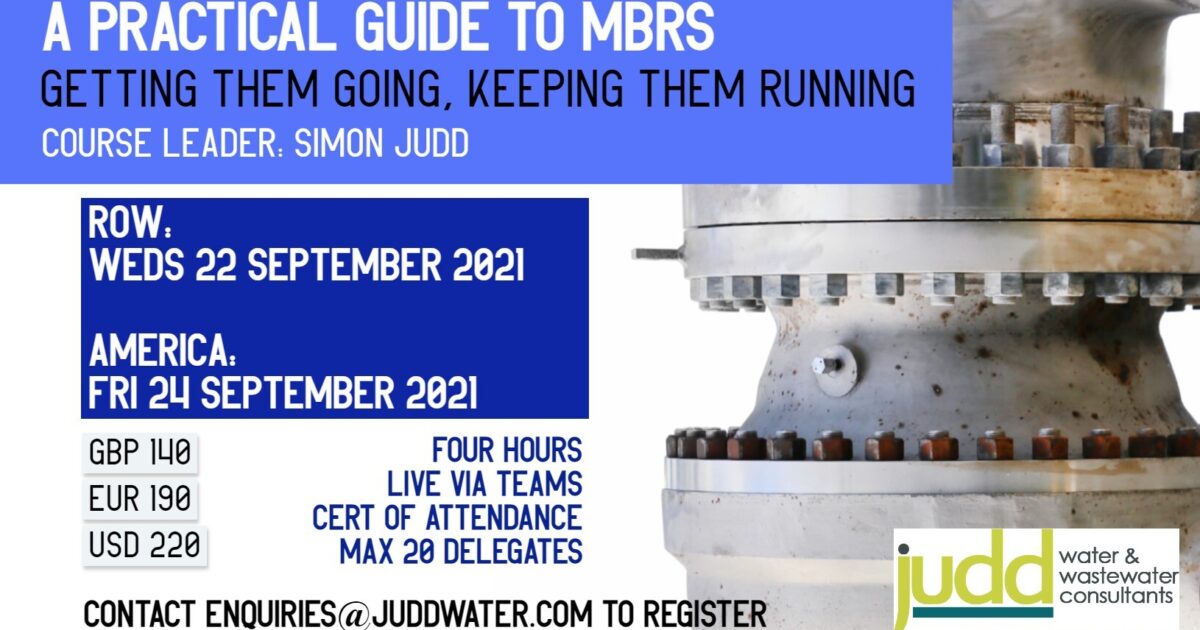 A practical guide to MBRs −… | Judd Water & Wastewater Consultants